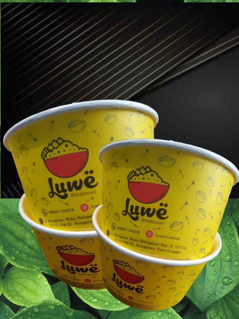 Rice Bowl Custom Bebas Tumpah- Packaging.co.id - Pabrik Kemasan ...